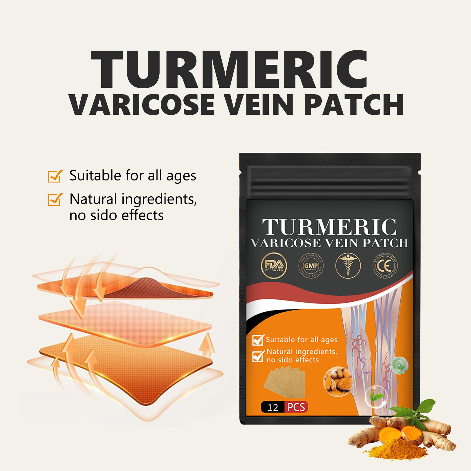 Personal Skin Care Varicose Vein Patch Varicose Veins In Legs And ...